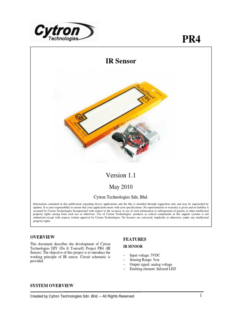 IR Sensor PDF | PDF | Infrared | Sensor