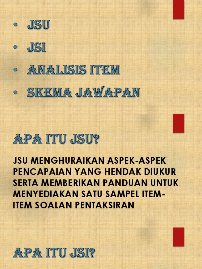 Apa Itu Jsu Dan Jsi | PDF