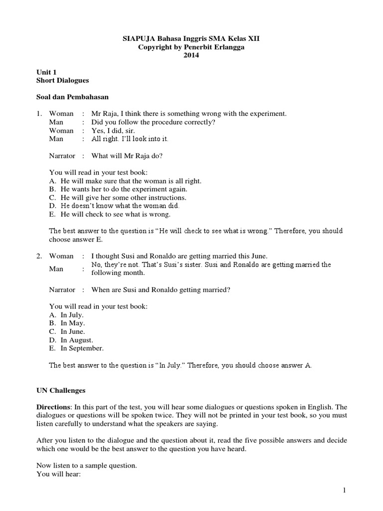 Listening Script | PDF