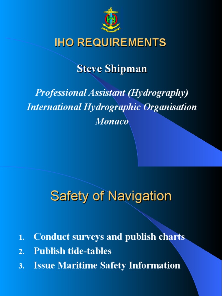 IHO Hydrographic Survey Requirements | PDF | Tide | Hydrography