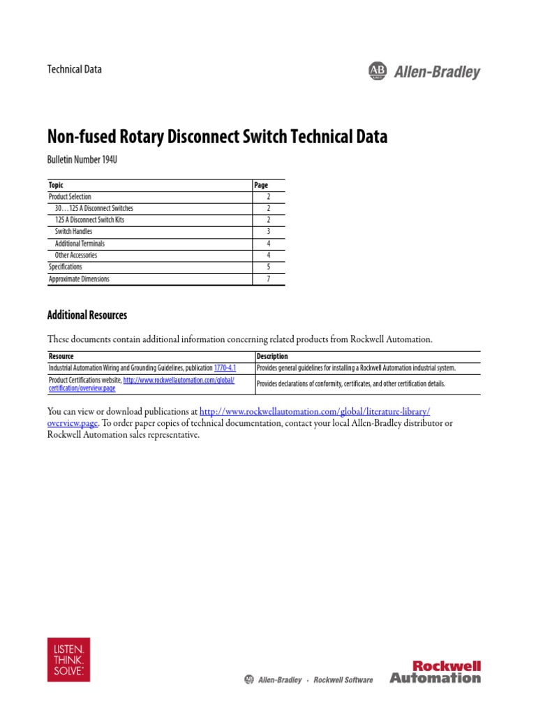 194u td001 - en P | PDF | Switch | Mains Electricity