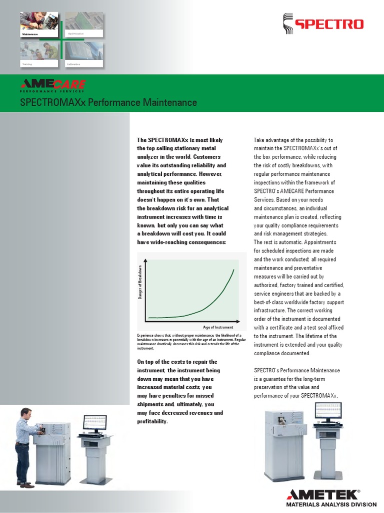 Spectromaxx Performance Maintenance en | PDF | Risk | Business