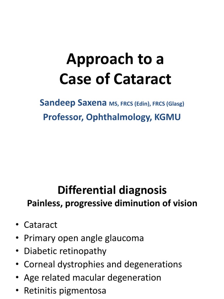 Comprehensive Cataract Case Analysis | PDF | Cataract | Facial Features