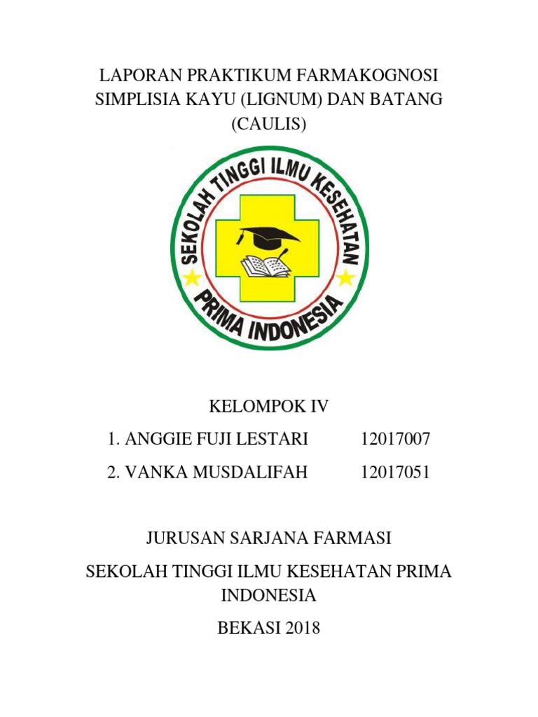 Laporan Praktikum Farmakognosi Simplisia Kayu | PDF