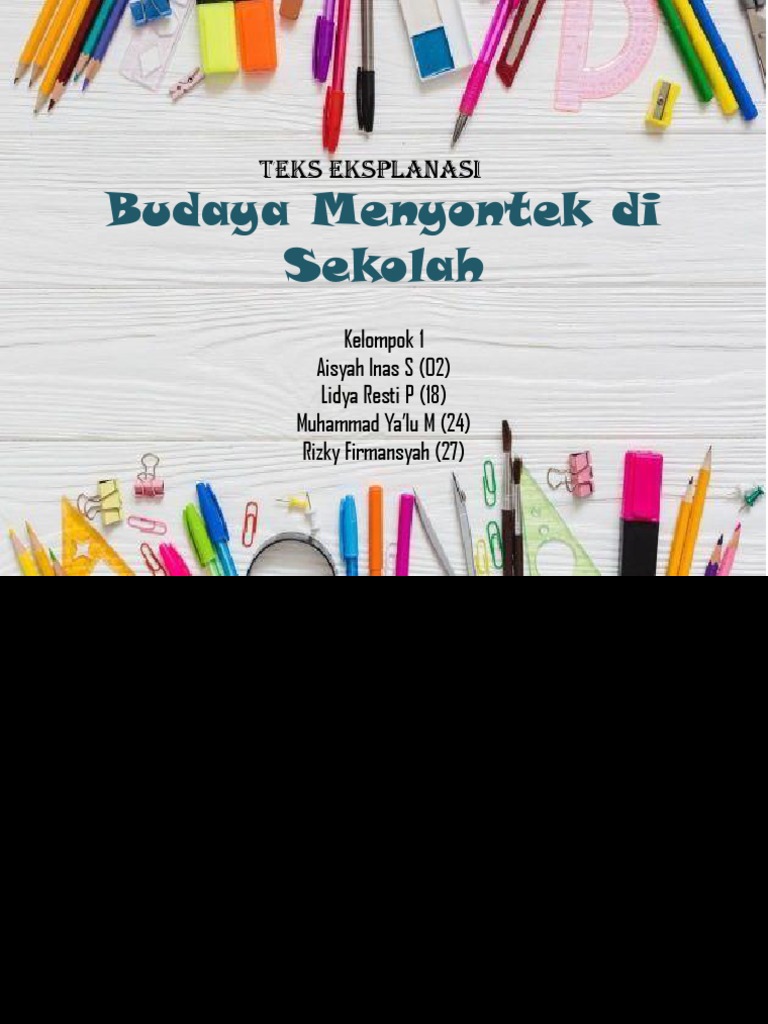 Budaya Menyontek di Kalangan Pelajar | PDF