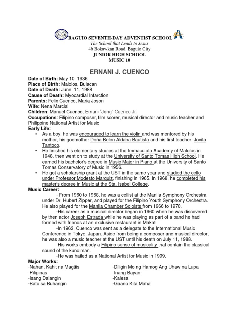 Music Handout | Download Free PDF | Entertainment (General)