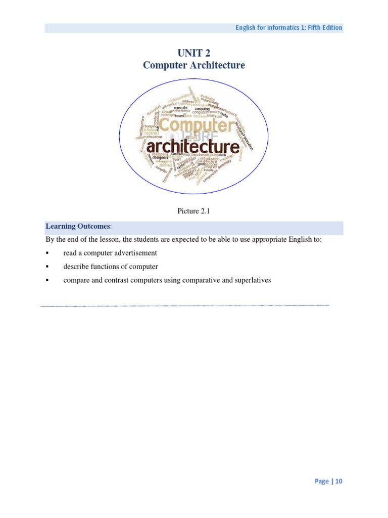 Modul - Bahasa Inggris 1 - UNIT 2 | PDF | Microcomputers | Personal Computers