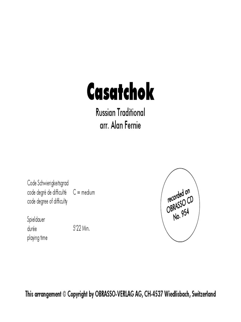 Casatchok | PDF