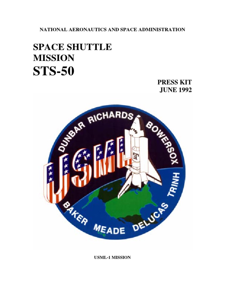 STS-50 Press Kit | Download Free PDF | Spacelab | Space Shuttle