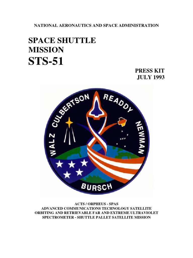 STS-51 Press Kit | PDF | Space Shuttle | Spaceflight
