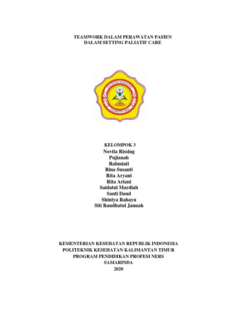 Teamwork Paliatif Care Pasien | PDF