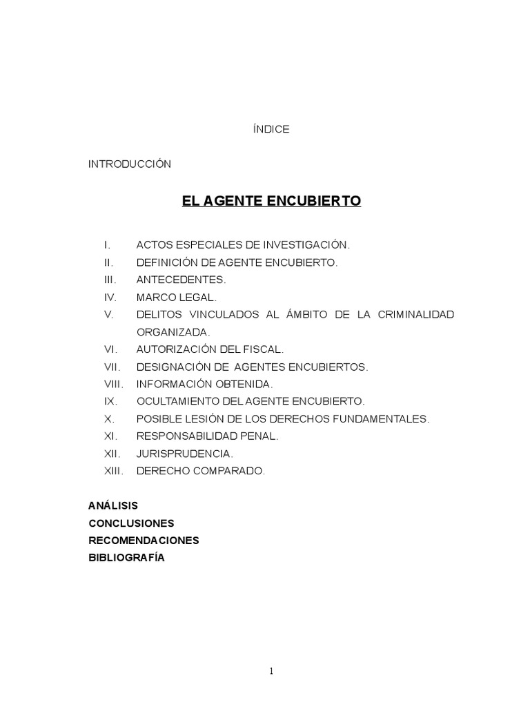 Agente Encubierto. NCPP | PDF | Procedimiento Criminal | Crimen organizado