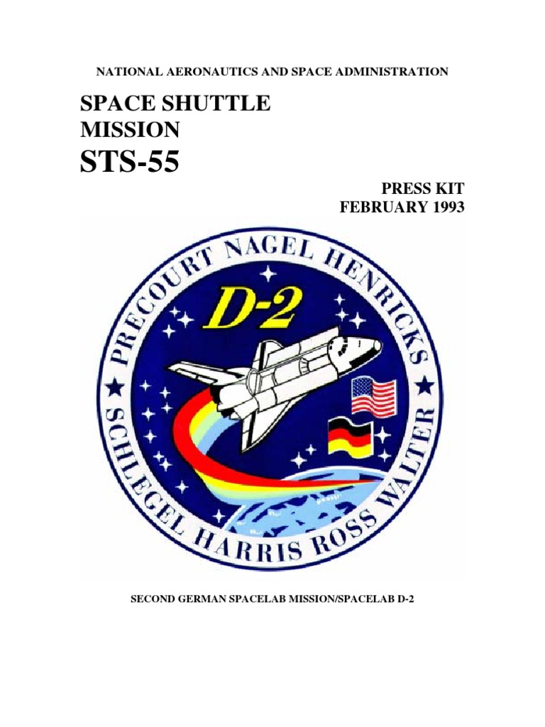 STS-55 Press Kit | PDF | German Aerospace Center | Space Shuttle Abort ...