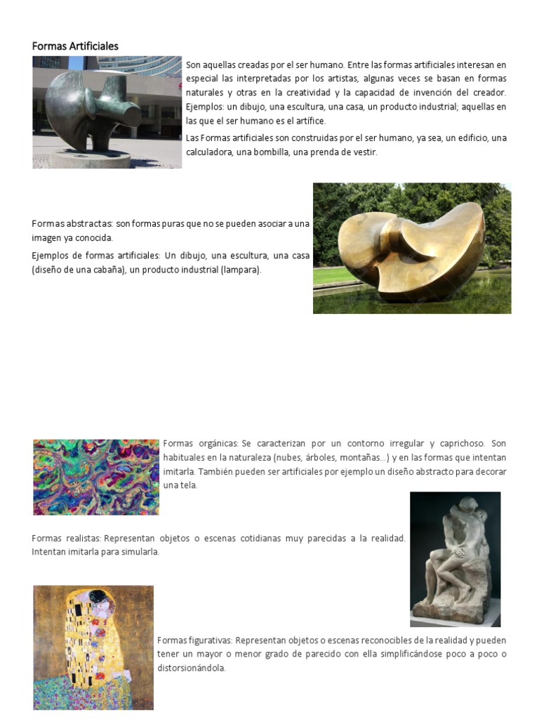 Formas Artificiales | PDF | Homo Sapiens | Escultura