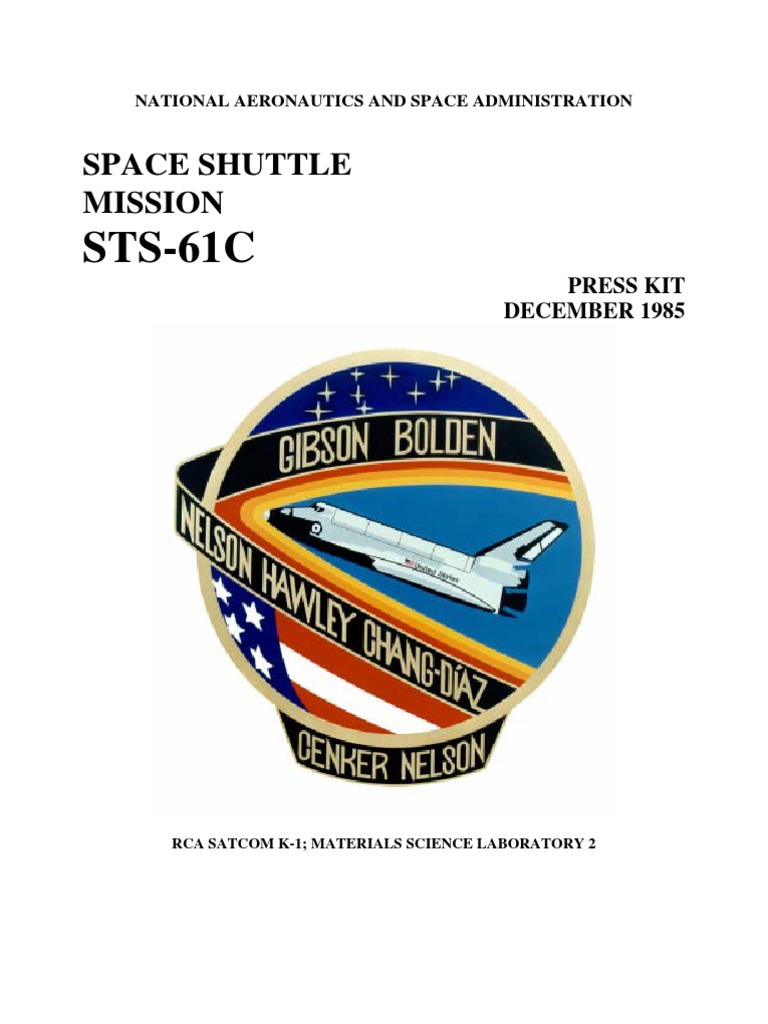 STS-61C Press Kit | PDF | Space Shuttle | Space Shuttle Columbia
