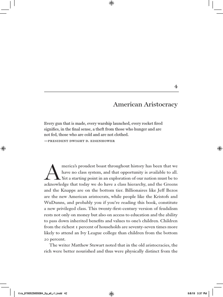 Excerpt From "Tightrope" by Nicholas D. Kristof and Sheryl WuDunn | PDF ...