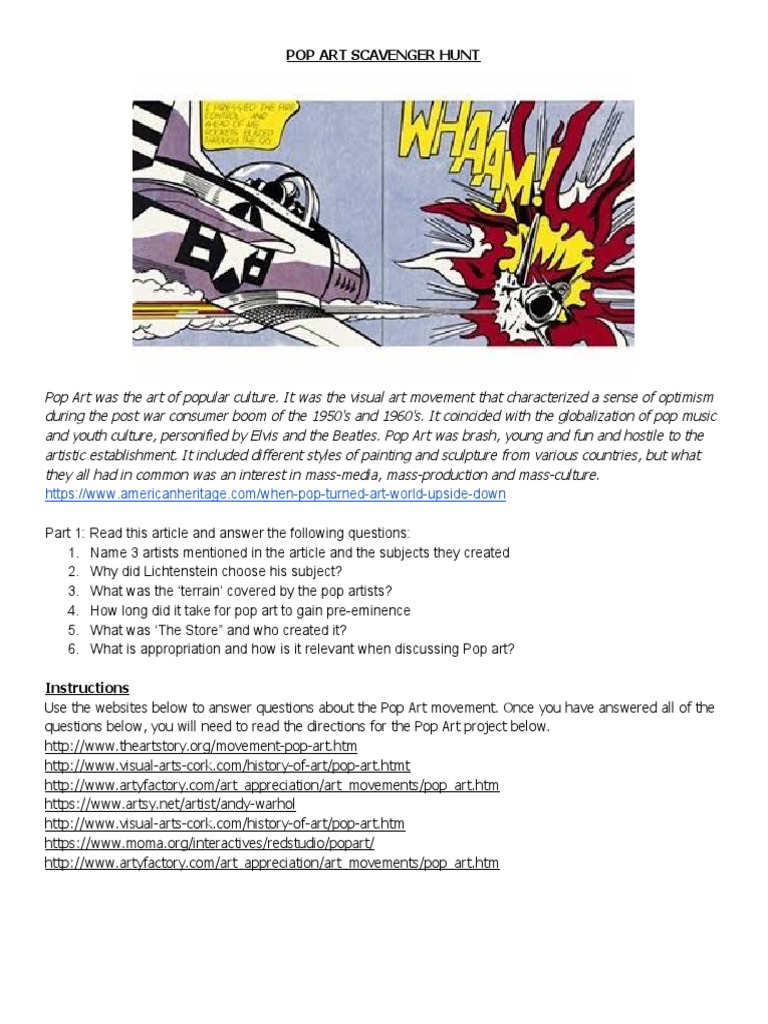 Internet Art Scavenger Hunt