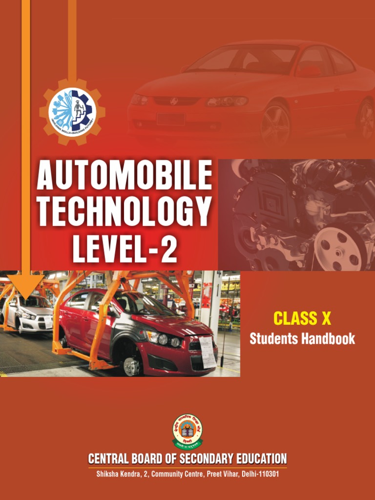 CBSE Class X Automobile Technology Level 2 Student Handbook | PDF ...