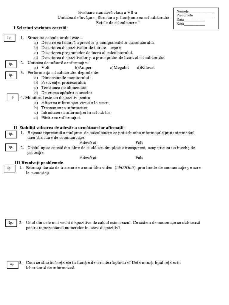 Structura Calculatorului | PDF