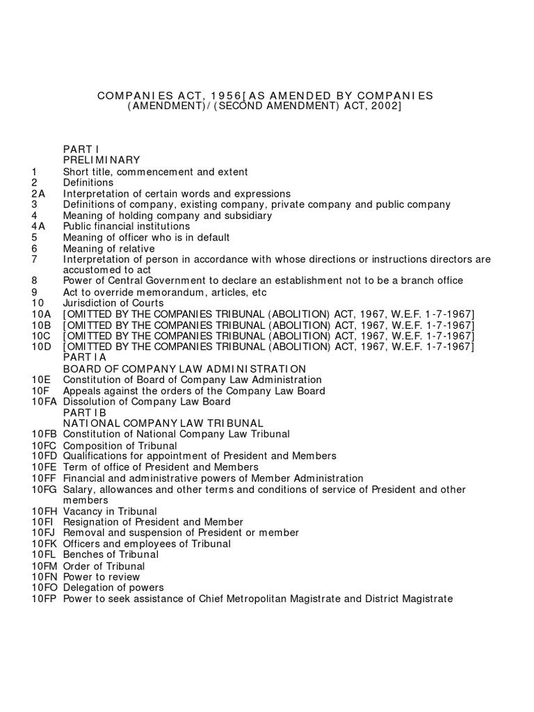 Companies Act | PDF