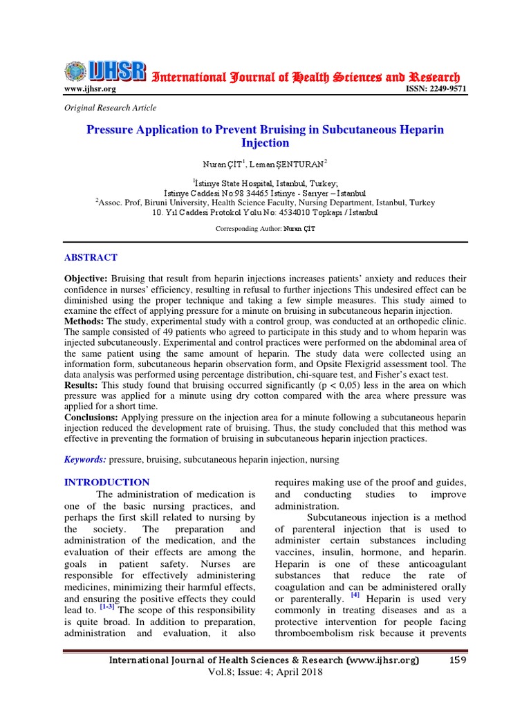 Jurnal Injeksi Subkutan | PDF | Injection (Medicine) | Body Mass Index