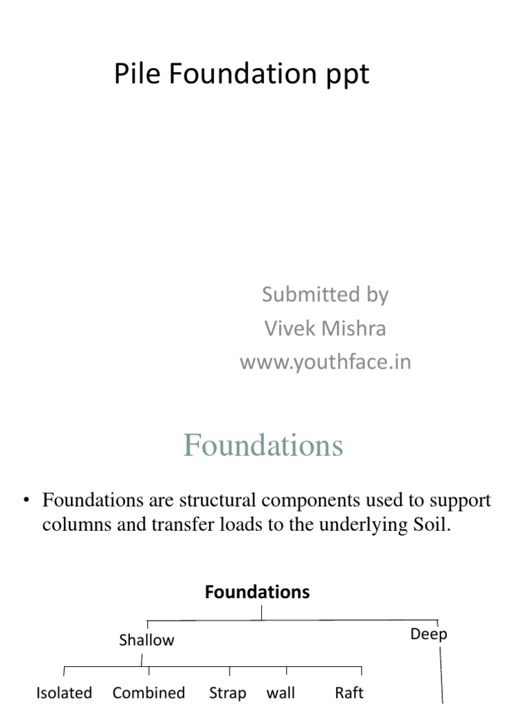 Types PILE | PDF | Deep Foundation | Foundation (Engineering)
