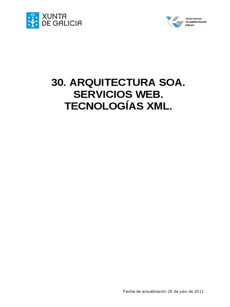 Xunta - A1 - T - 30 - ARQUITECTURA SOA - 31 | PDF | Xml | Arquitectura ...