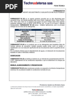 Divosan Forte Ficha Tecnica | PDF | Química | Sustancias químicas