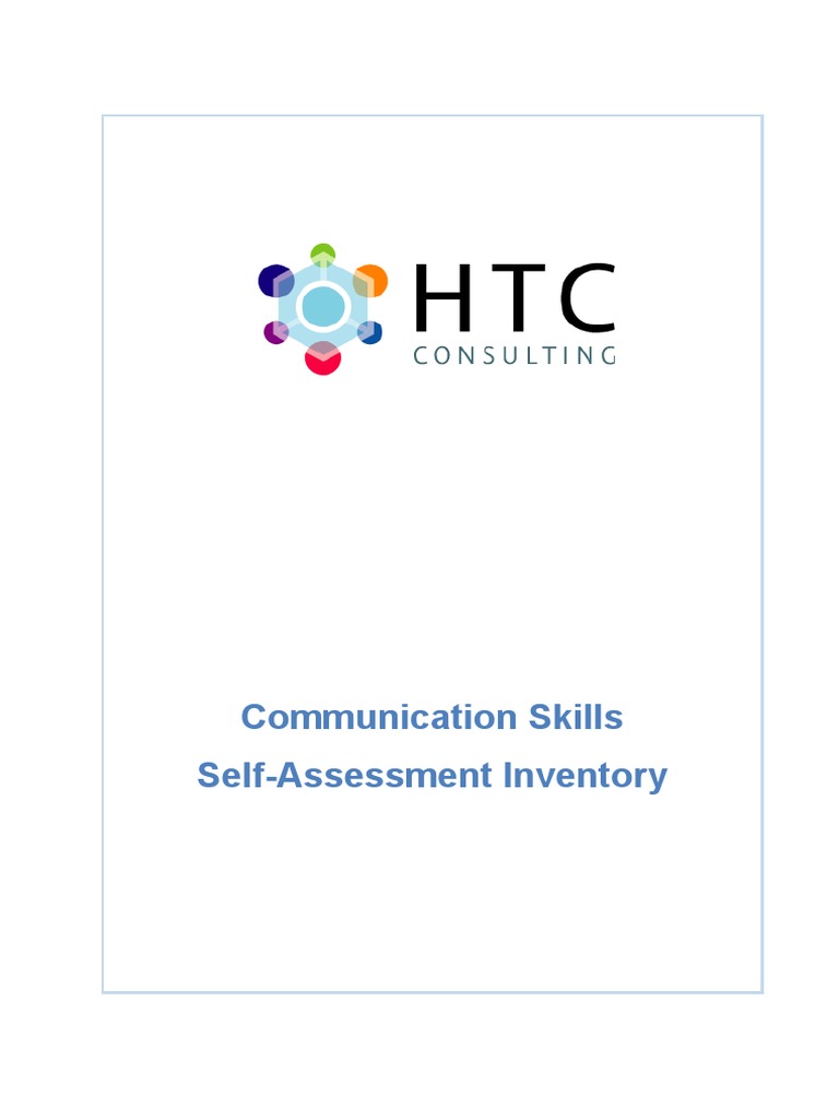 Communication Skills Self-Assessment Tool | PDF | Conversation ...