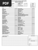 Check List - Fresadora | PDF | Vehículos | Tecnología de vehículos