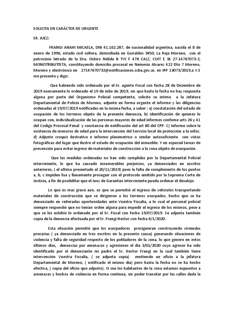 Frangi Solicita | PDF | Gobierno | Instituciones sociales