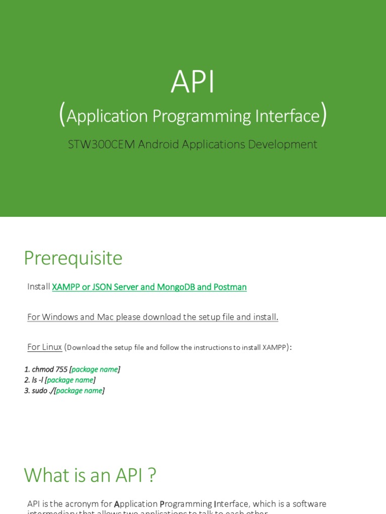 Topic 8 - API | Download Free PDF | Application Programming Interface | Json