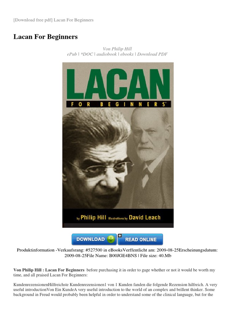 Lacan For Beginners | PDF
