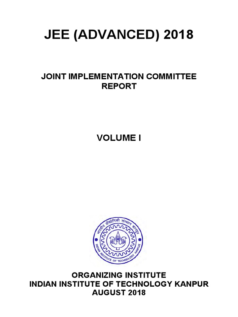 JEE 2018 Report PDF | Download Free PDF | Standardized Tests ...