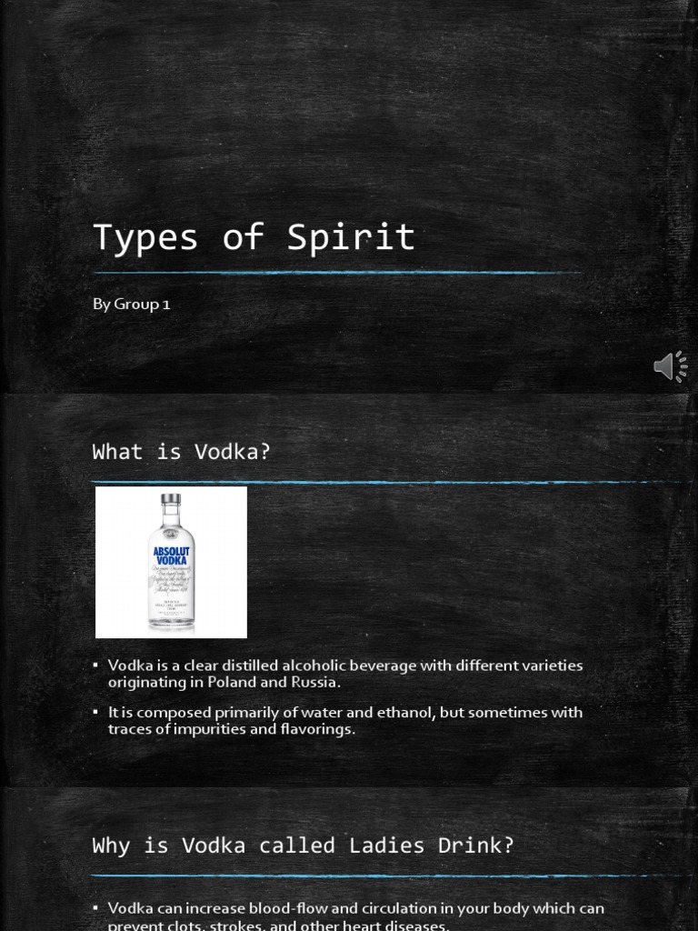 Types of Spirit | PDF | Gin | Vodka