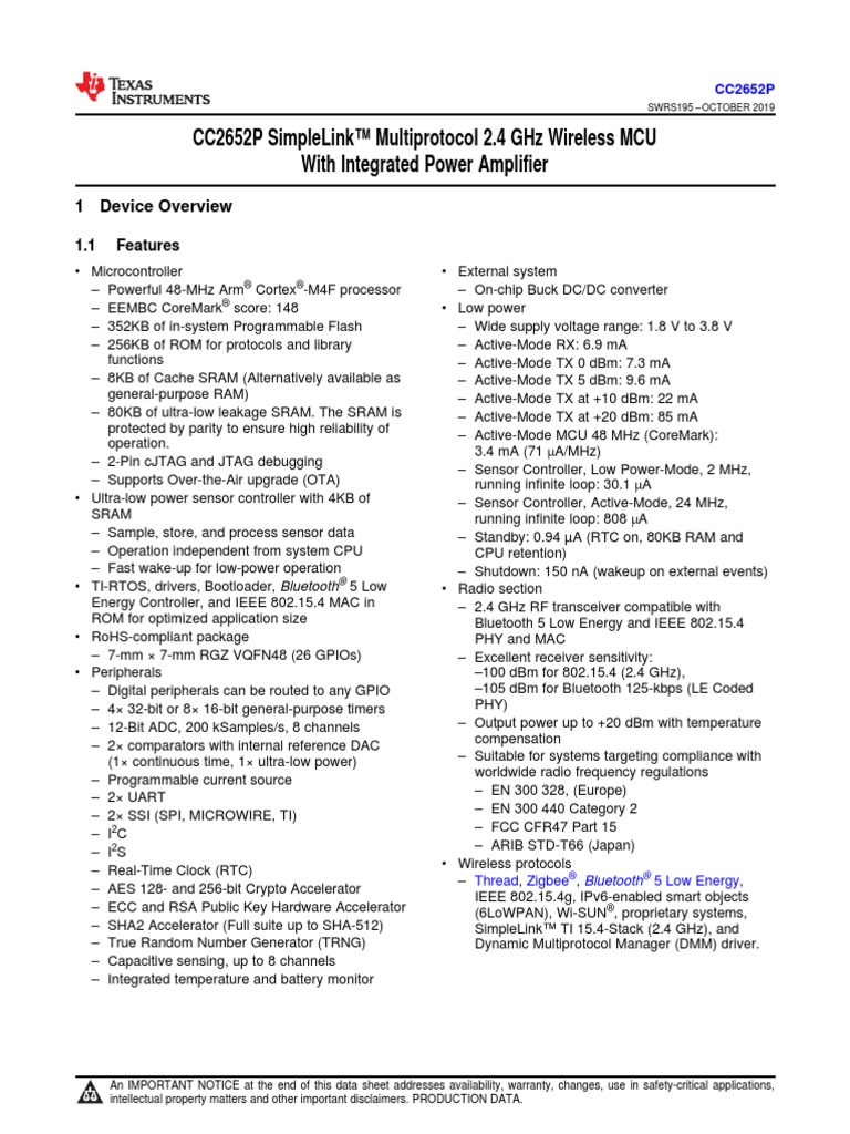 Swrs 195 | PDF | Microcontroller | Arm Architecture