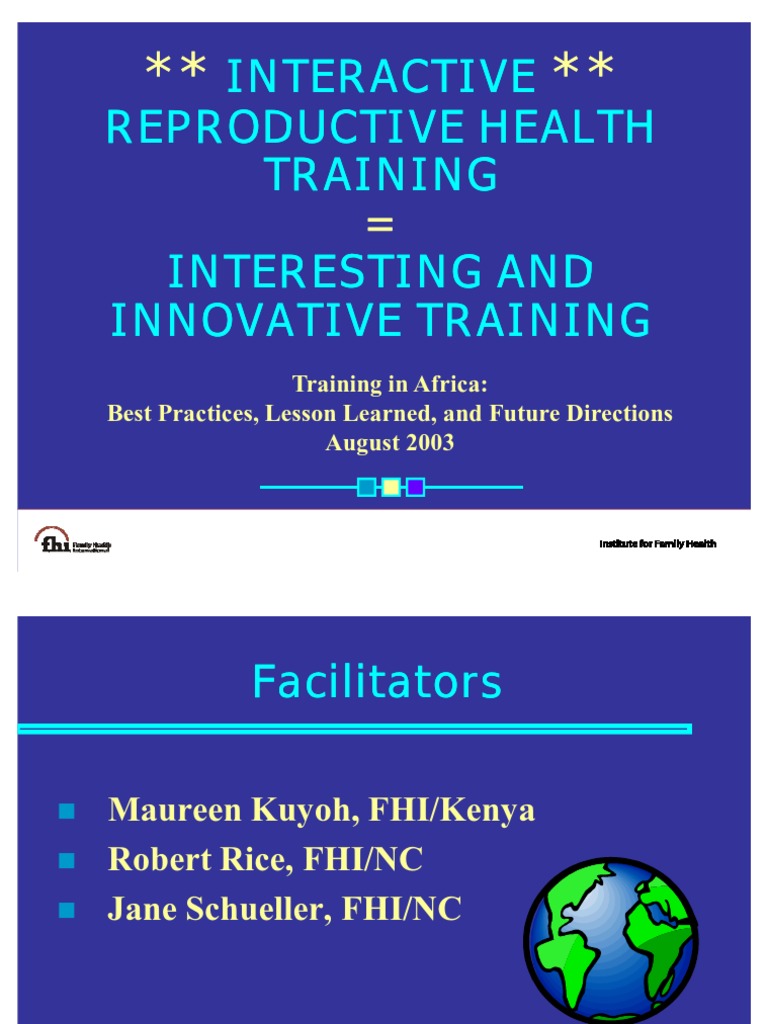 Training in Africa: Best Practices, Lesson Learned, and Future ...