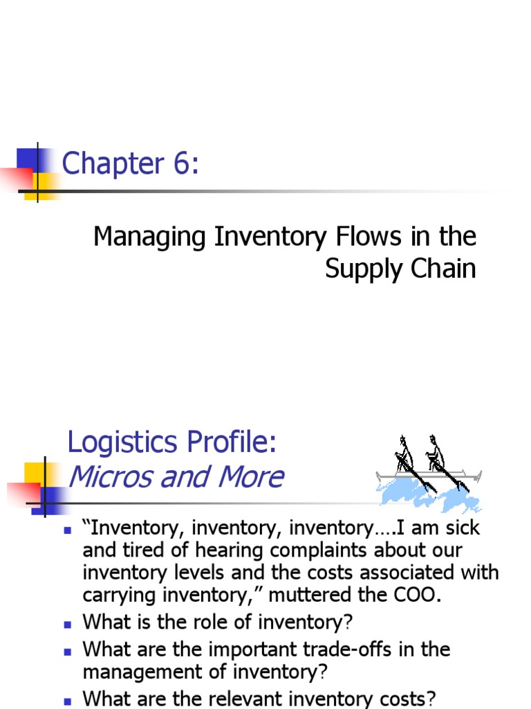 Managing Inventory Flows | PDF | Inventory | Logistics