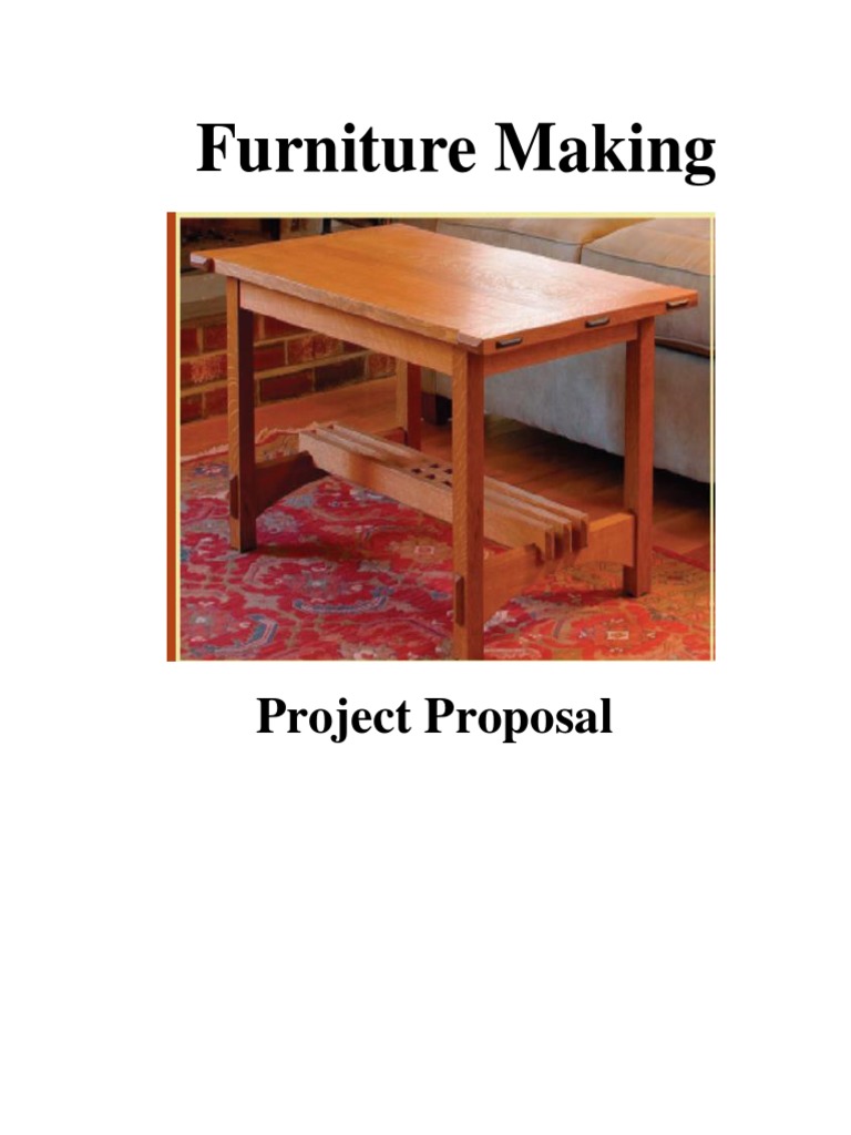 Project Proposal | PDF | Tools | Woodworking