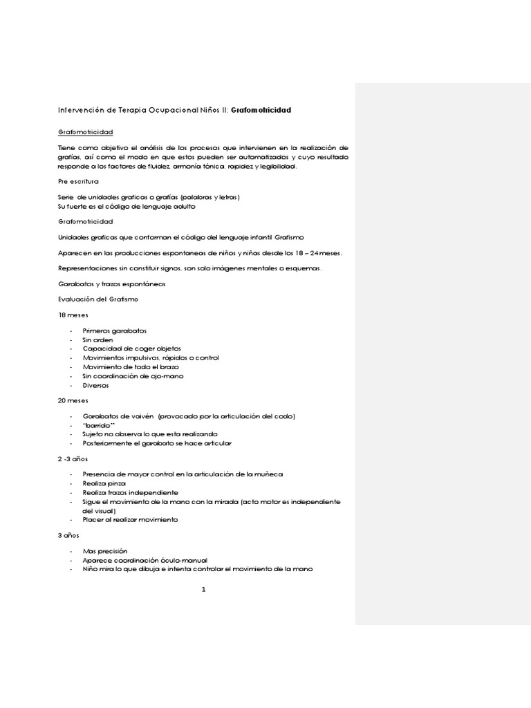 Hojas De Trabajo De Escritura A Mano Para Terapia Ocupacional