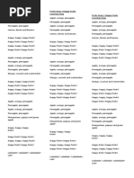 Fruit Rhythms and Note Values | PDF