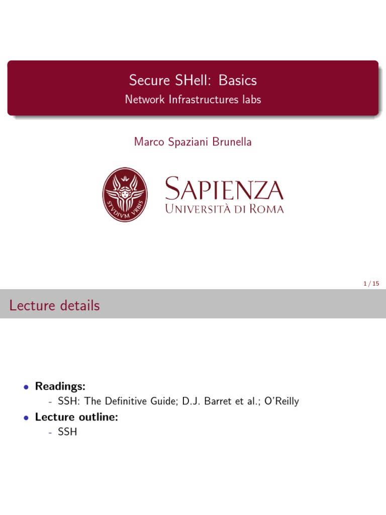 07 SSH Basics | PDF | Secure Shell | Public Key Cryptography