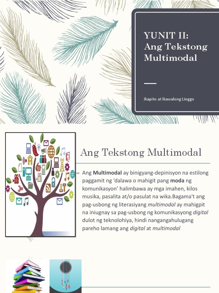 YUNIT II - Multimodal | PDF