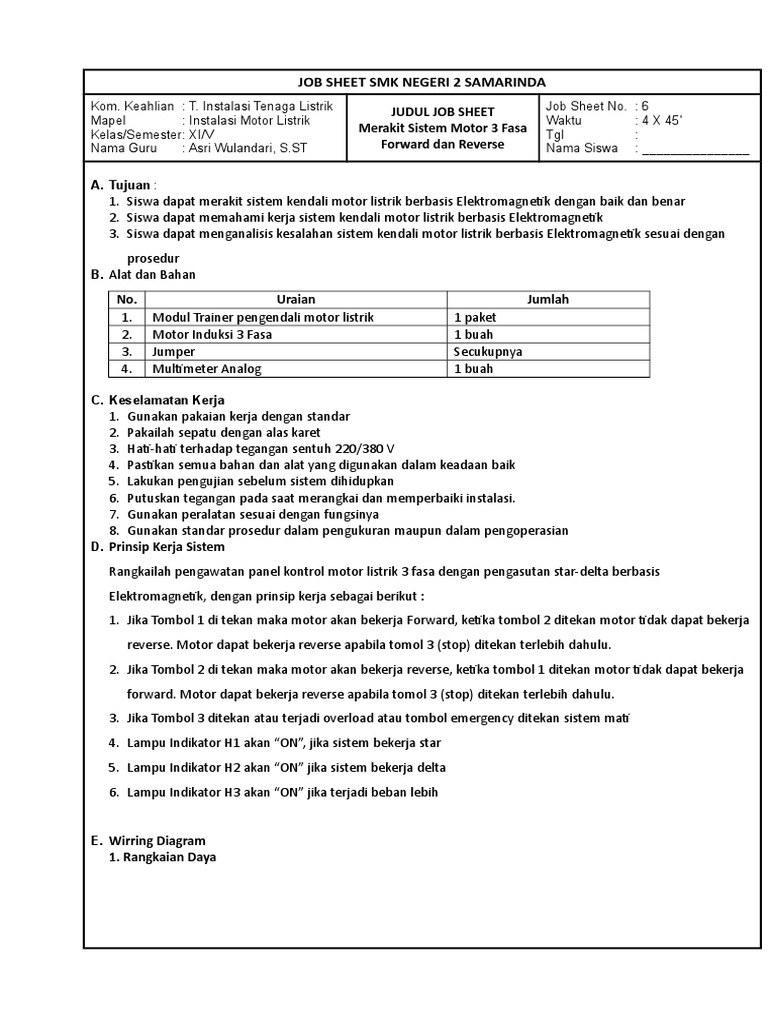 Jobsheet PJU Timer | PDF
