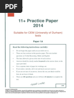 11 Plus GL Assessment Non Verbal Reasoning Question Booklet | PDF ...