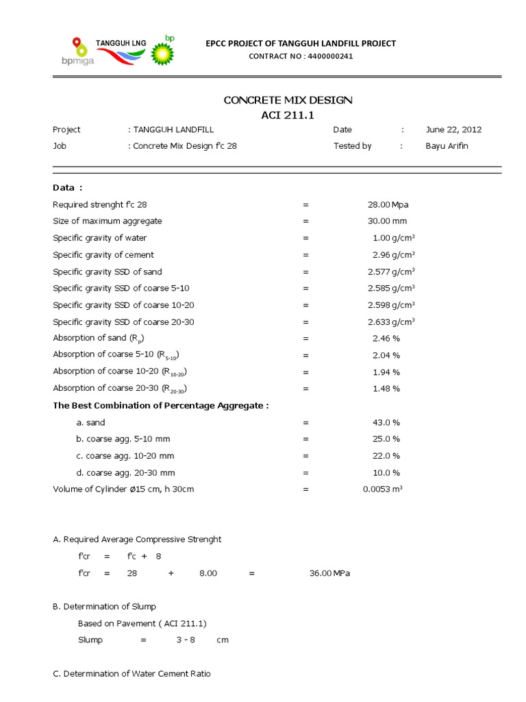 JMD Beton Bayu fc28 | PDF | Concrete | Construction Aggregate