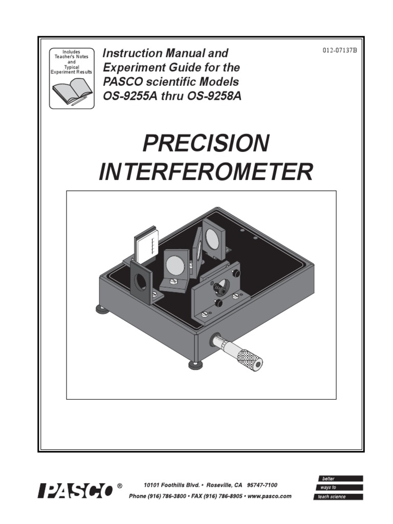 2a - Precision-Interferometer-Experiment 1 | PDF | Interferometry | Optics