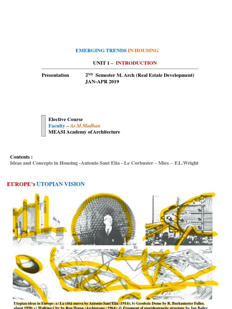 Unit 1 - Santélia - Le Corb - Mies PDF | PDF | Economic Sectors | Architectural Design