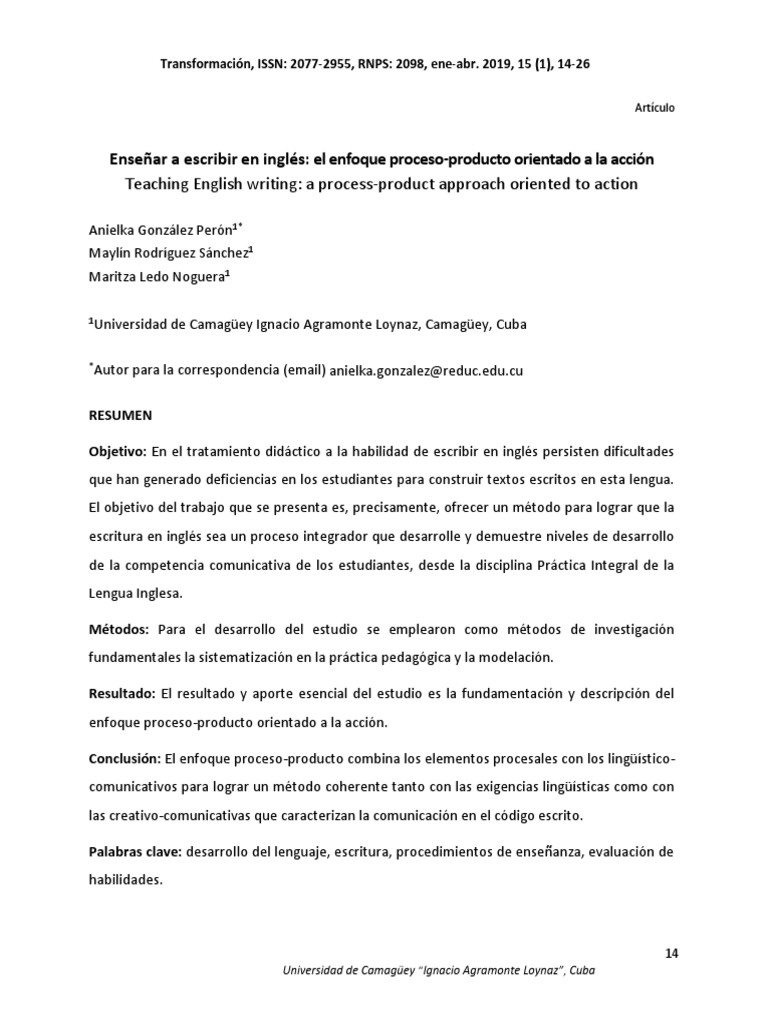 Enseñar A Escribir en Ingles | PDF | Escritura | Aprendizaje