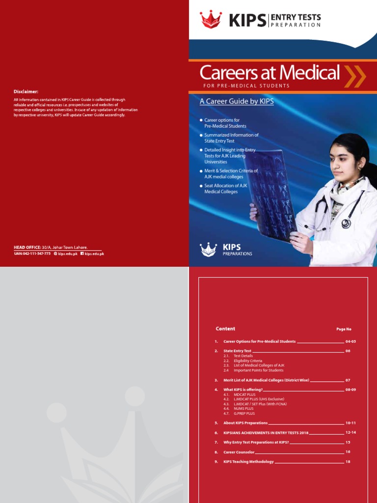 Booklet - Medical State Entry Test (C) | PDF | Educational Stages ...